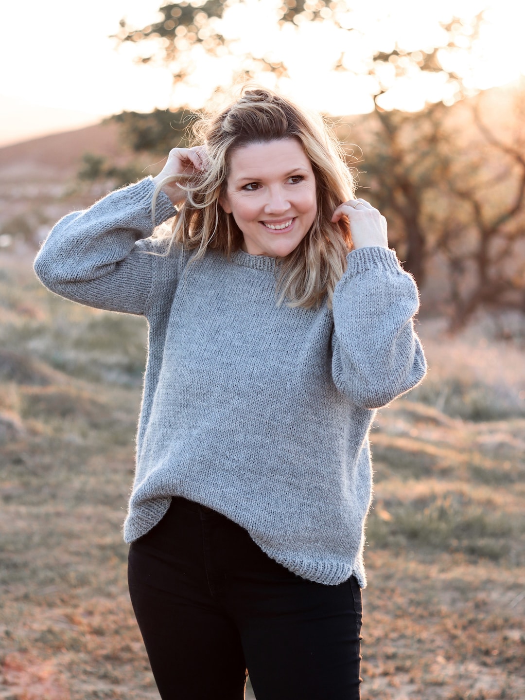 KNITTING PATTERN • Boyfriend Fit, Classic Sweater, Unisex Fit, Easy ...