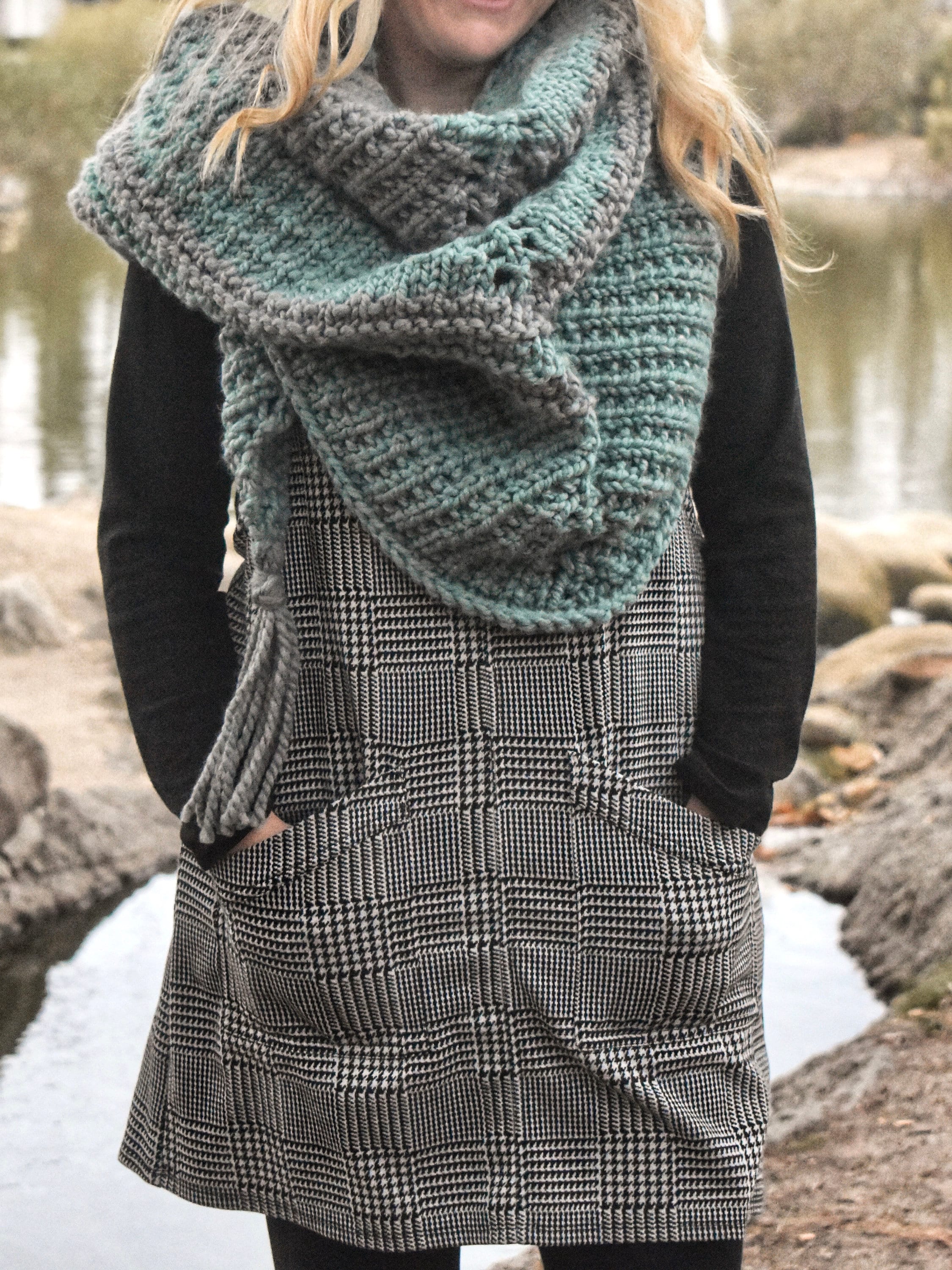 KNITTING Pattern•knit Shawl-modern Shawl-succulent Shawl•whistle and ...