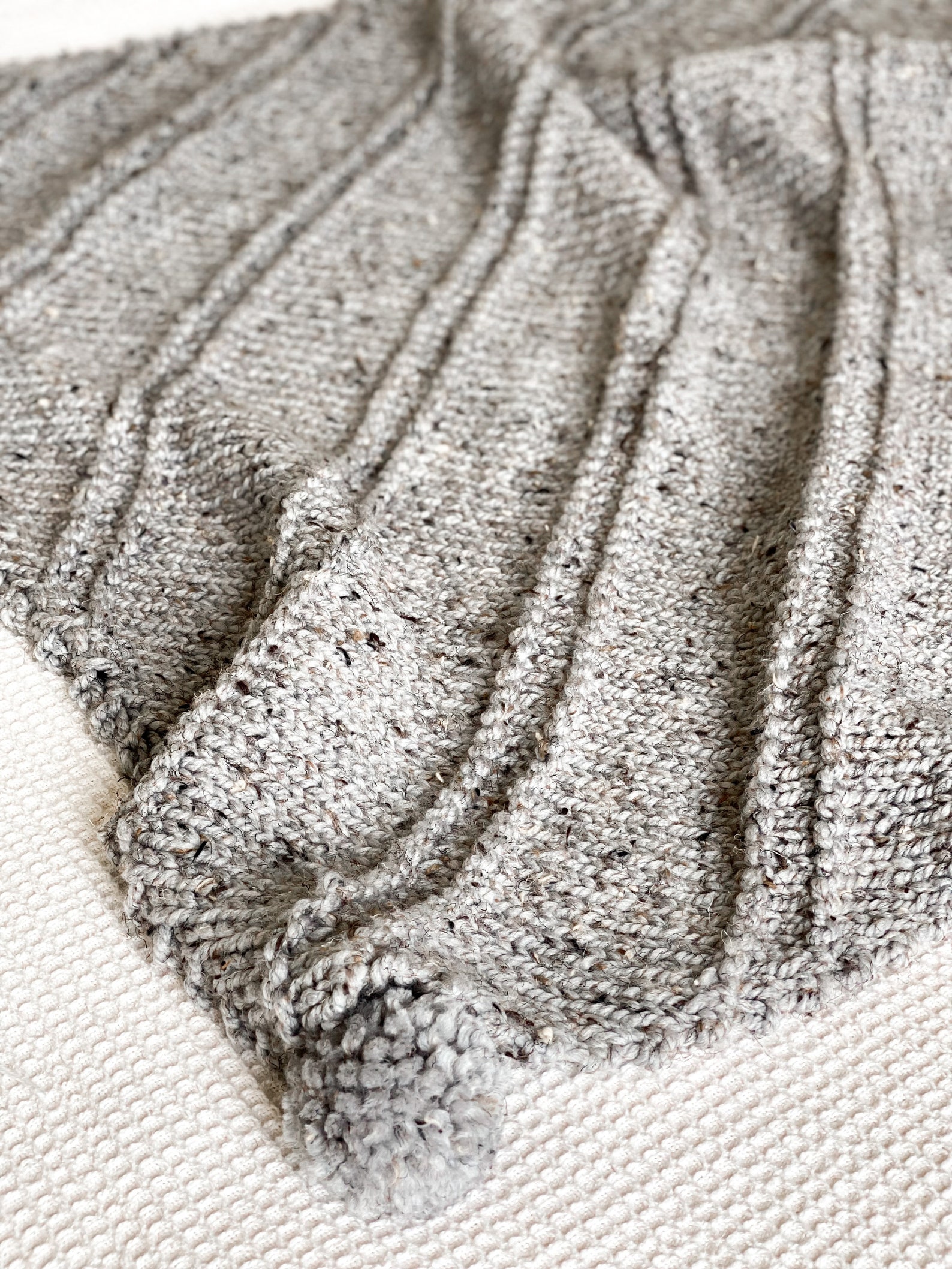 Crossways Throw : KNITTING PATTERN • Beginner Knit, Bias Knit, Super Bulky Easy Knit • Whistle ...