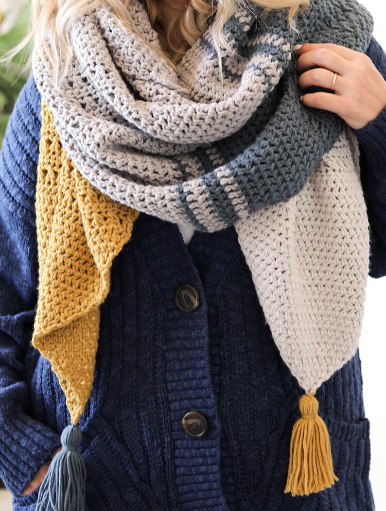 CROCHET PATTERN Cirrus Wrap Worsted Weight Yarn 2ft X 7ft - Etsy
