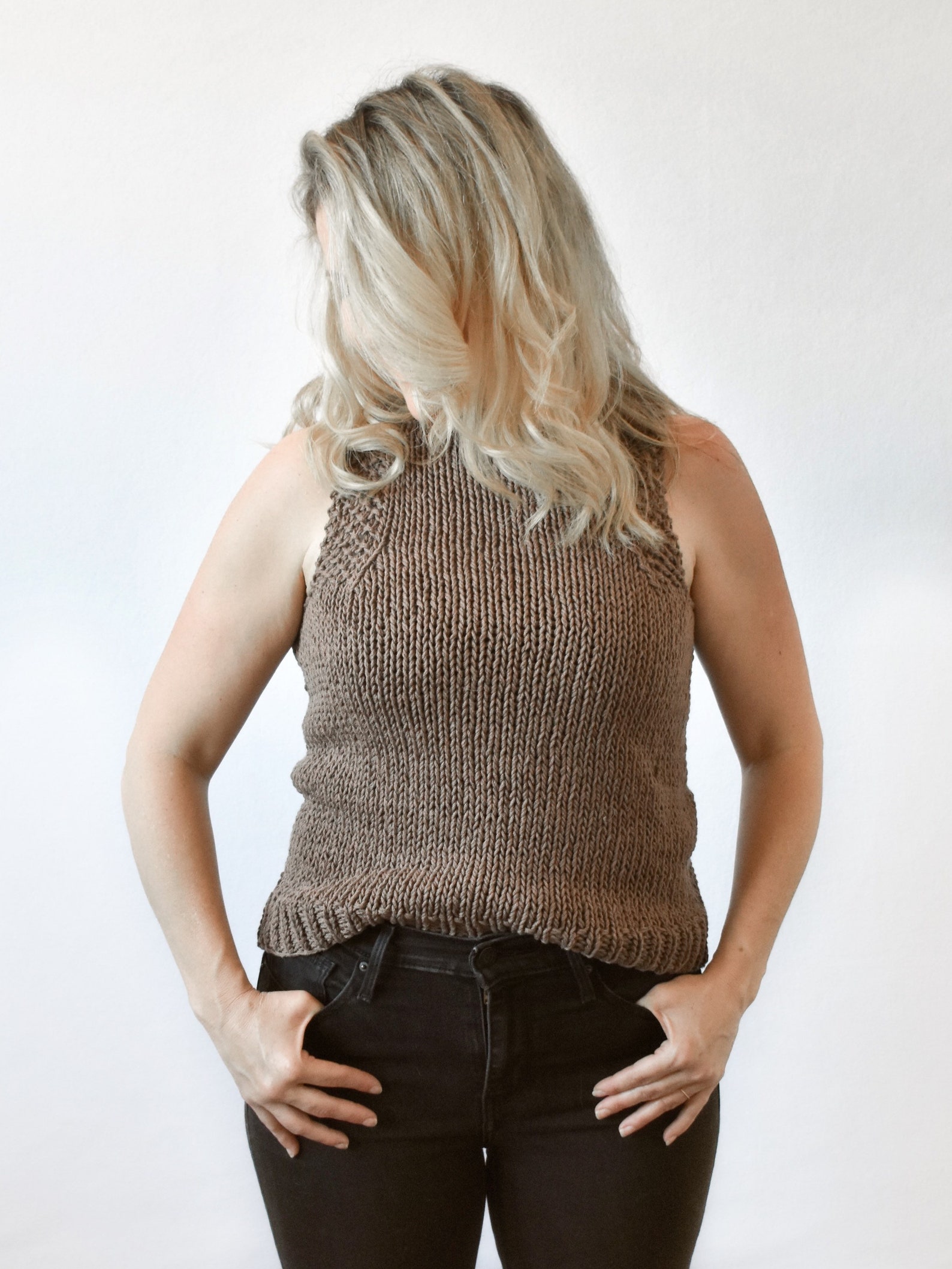 KNITTING Pattern•tea Time Tank•summer Tank Top•knitted Tank Top•easy ...