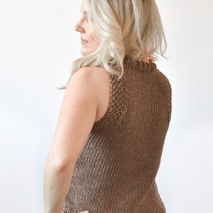 KNITTING Pattern•tea Time Tank•summer Tank Top•knitted Tank Top•easy ...