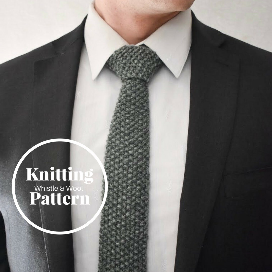 Oxford Necktie • Knitting Pattern • Mens Tie, Beginner (PDF Download ...