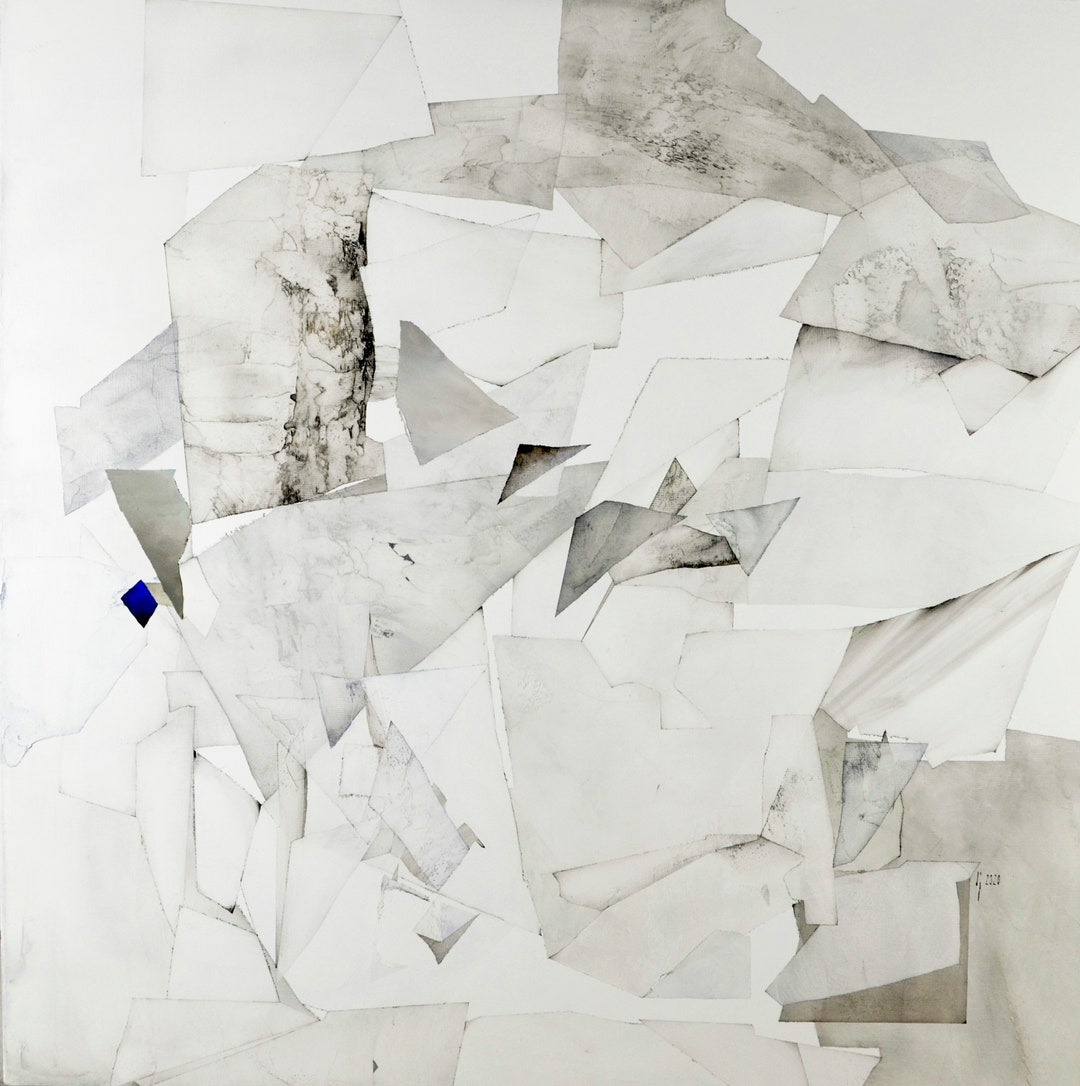 40x40 Abstract Original Oil Painting, Large Contemporary Wall Art ...