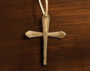 Silverware Cross - Etsy