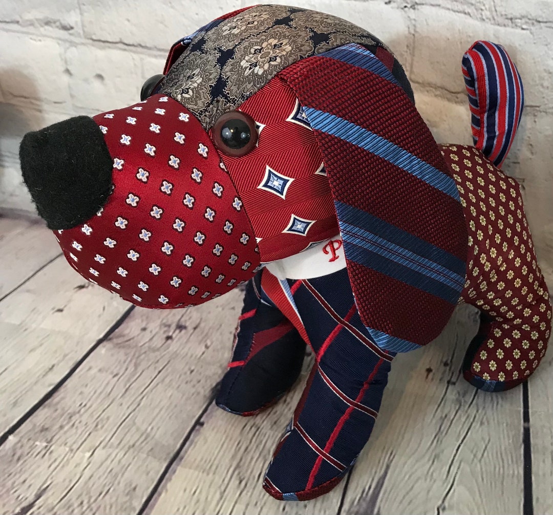 Dog Made From Ties. Memory Dog. Dog Made From Loved One’s Clothing. in ...