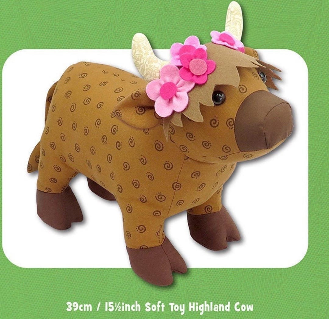 Highland Cow Made From Ties. Recycle Ties - Etsy