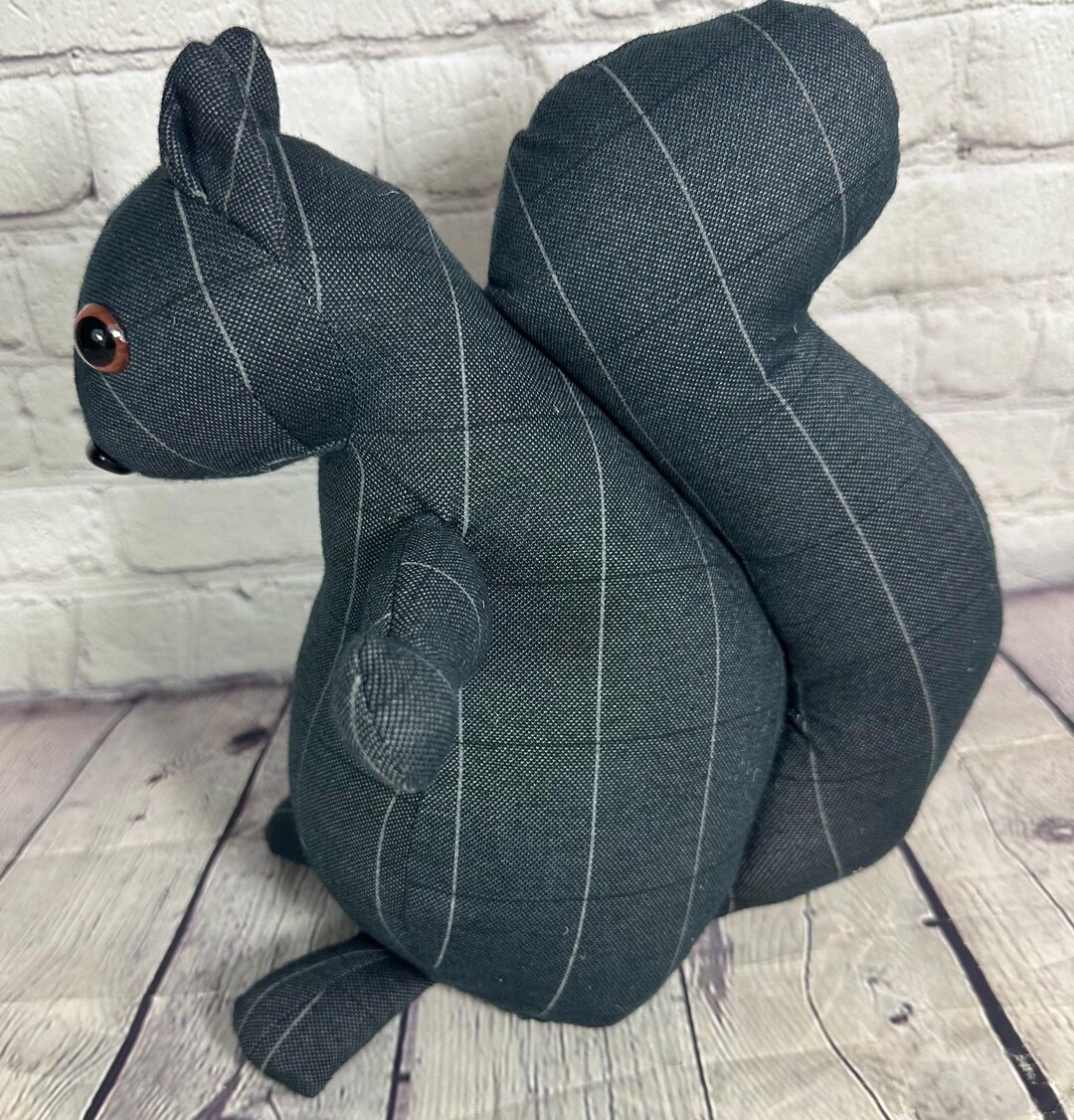 Squirrel Made From Loved One's Clothing. 12” Tall Custom Made by the ...