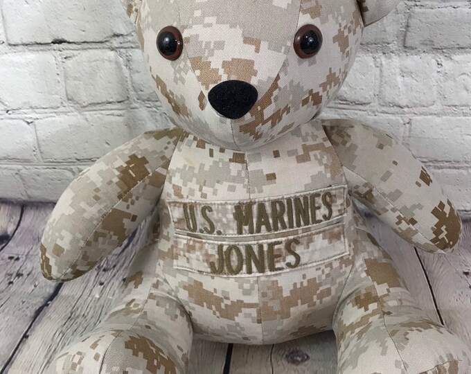 Military Memory Bears Keepsake Retirement Deployment - Etsy