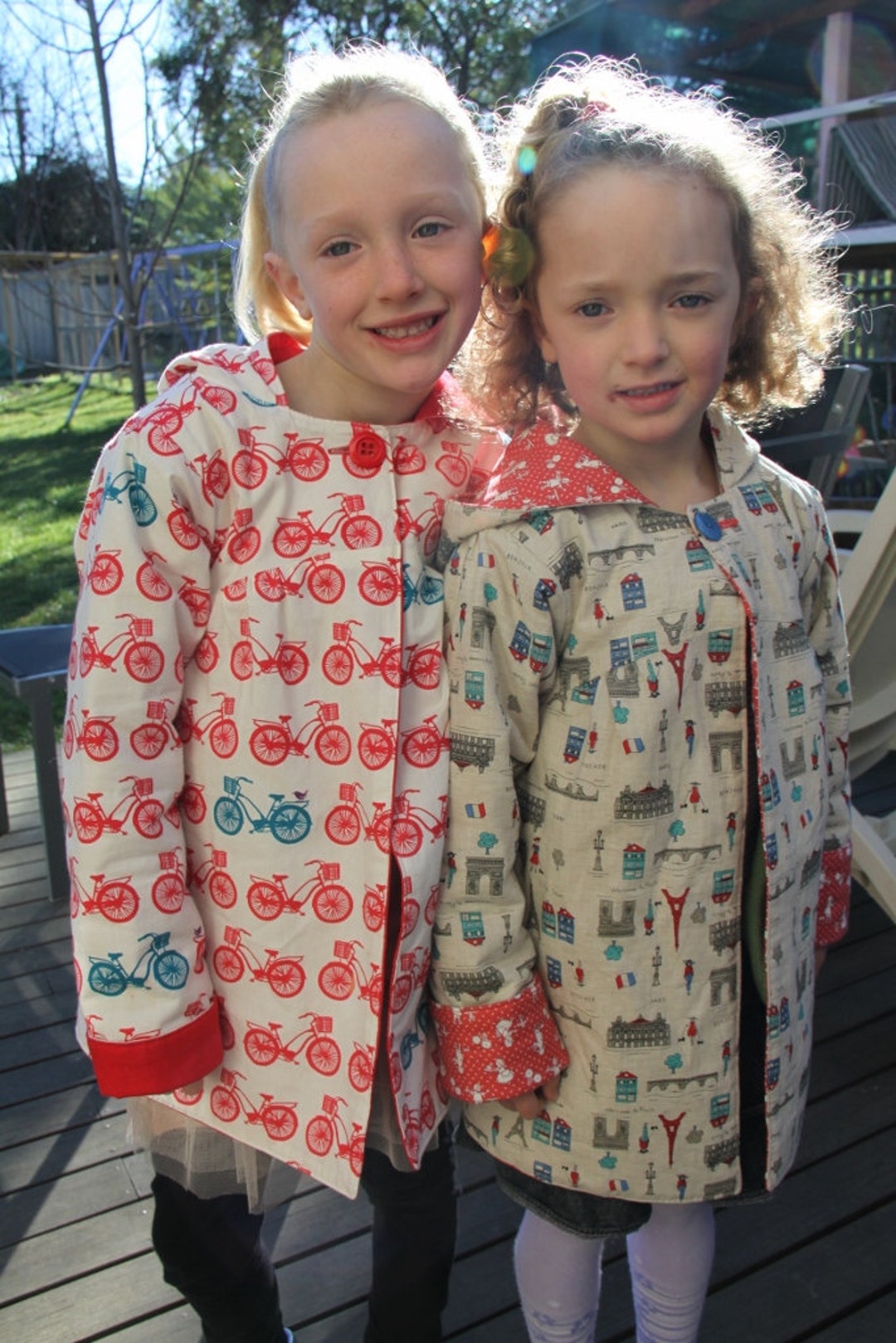 Reversible Girls Hooded Jacket - Etsy