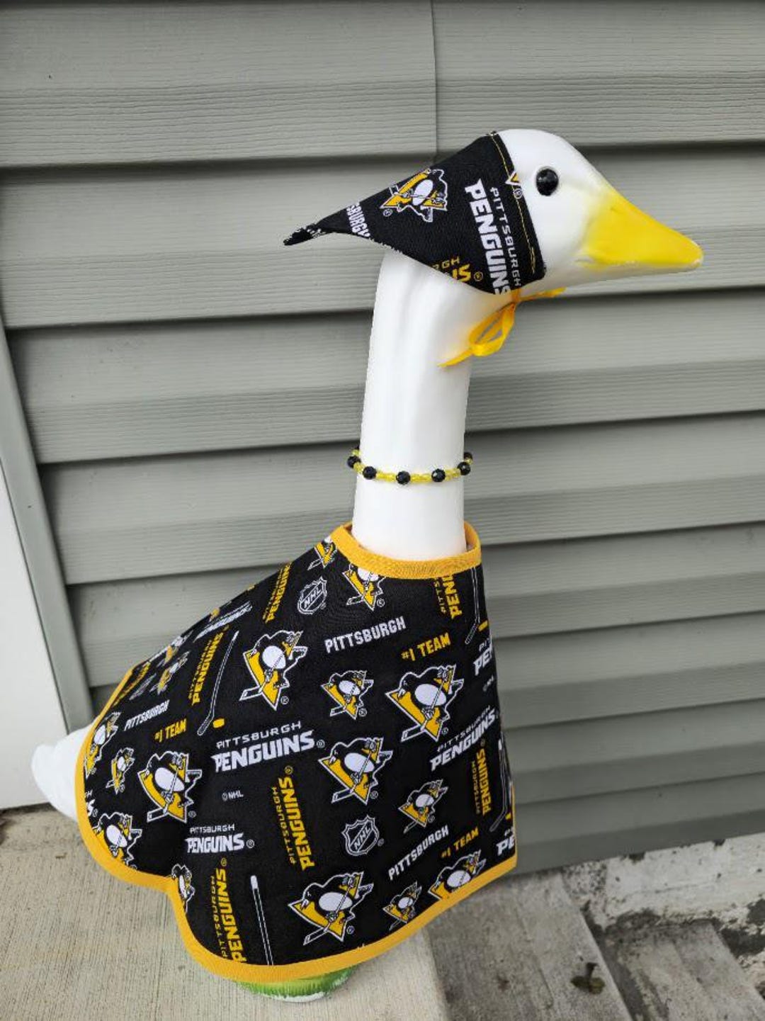 Handmade Penguins Porch Goose Outfit – Pittsburgh Team Spirit Dress ...