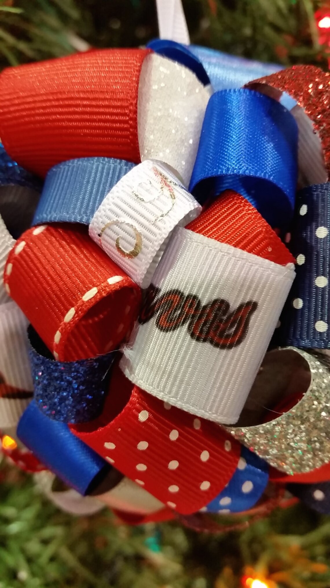 Atlanta Braves or Other MLB Teams Ribbon Topiary-style - Etsy