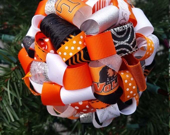 University of Tennessee UT Volunteers Ribbon Topiary-style Ornament ...