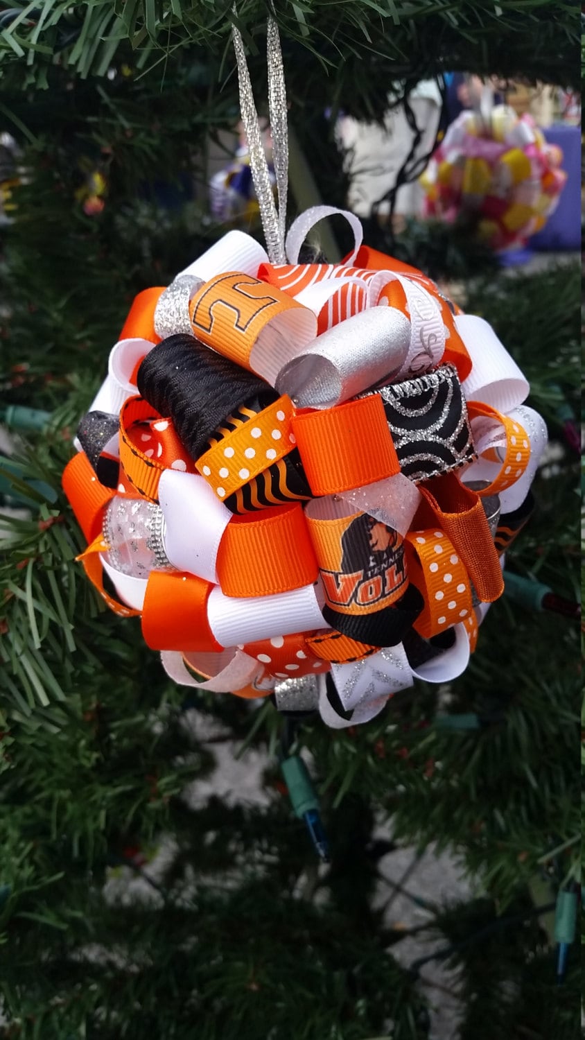 University of Tennessee UT Volunteers Ribbon Topiary-style - Etsy