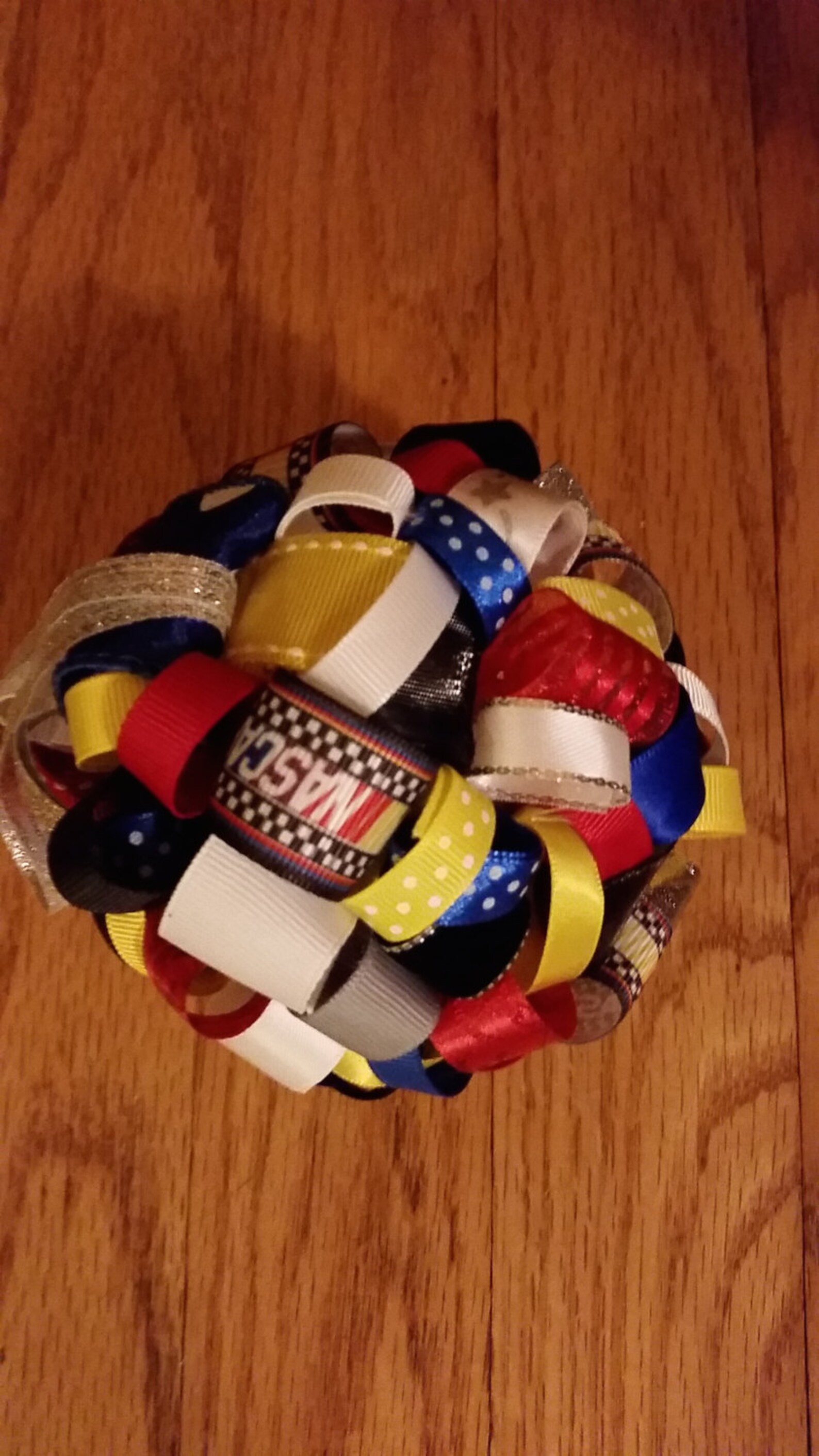 Nascar Ribbon Topiary-style Ornament Great for the Holidays or a Gift ...
