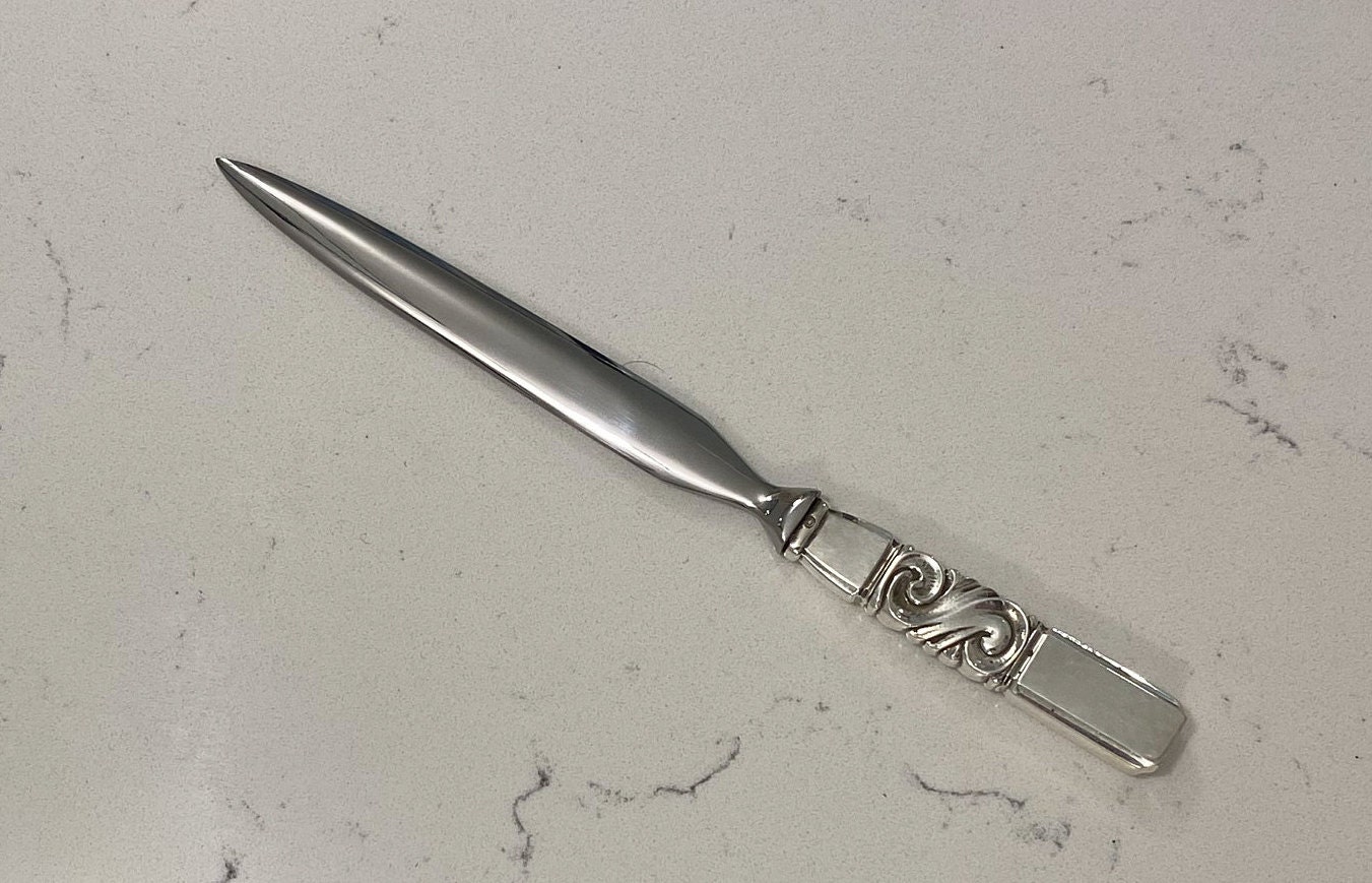 Georg Jensen Sterling Scroll Letter Opener Denmark - Etsy