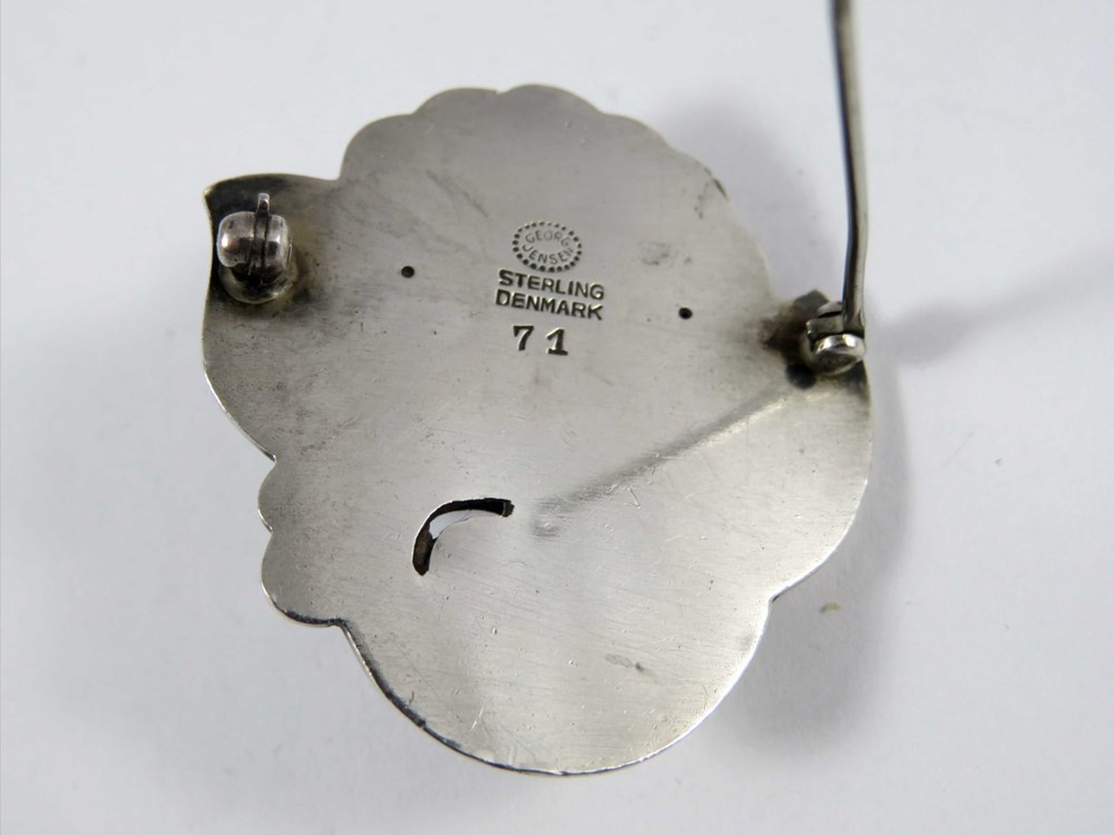 Georg Jensen Sterling Brooch Number 71 Denmark NEW PRICE! - Etsy