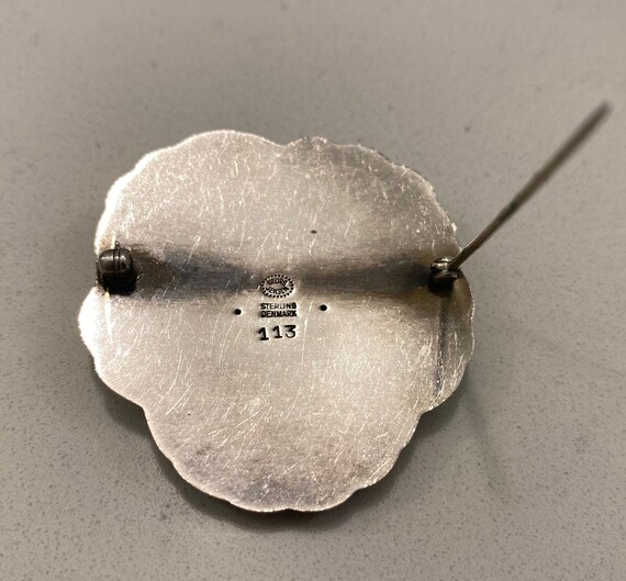 Georg Jensen Sterling Turquoise brooch number 113 Den… - Gem