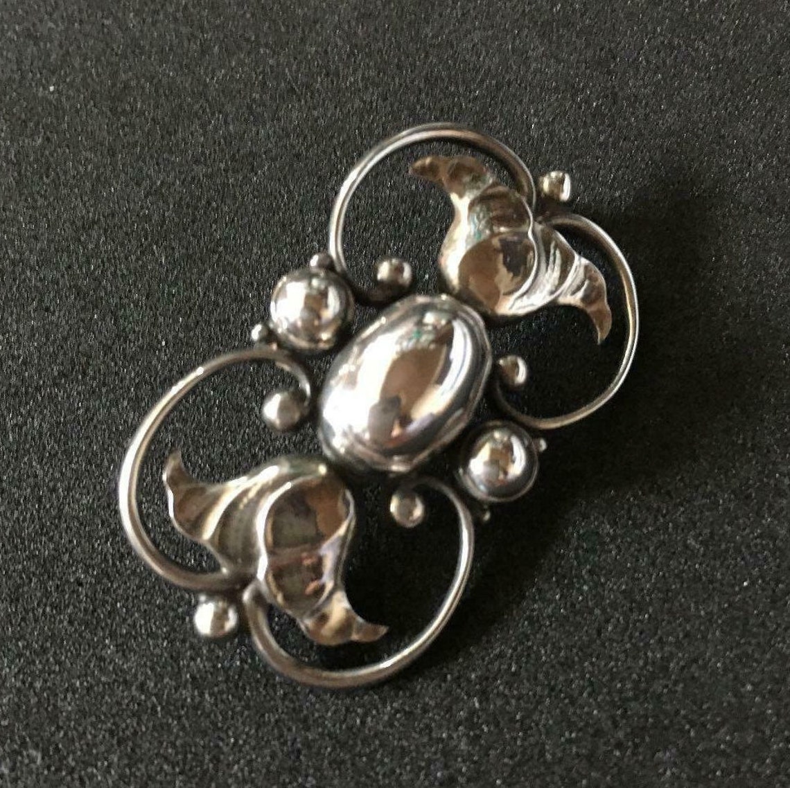 Georg Jensen Sterling Brooch Pin Number 236A Denmark - Etsy
