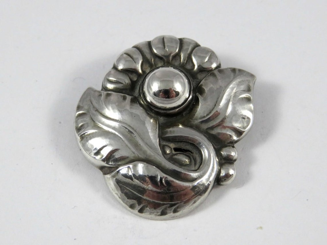 Georg Jensen Sterling Brooch Number 71 Denmark NEW PRICE! - Etsy
