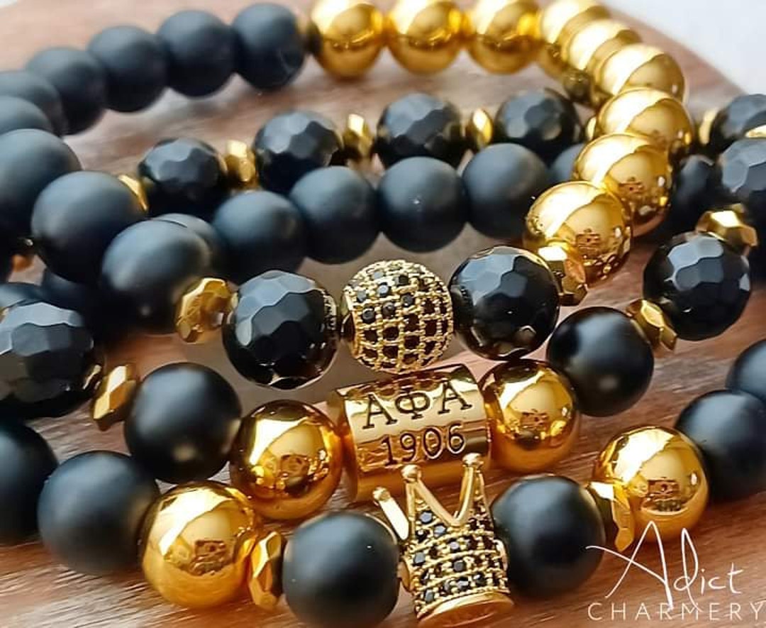 Men's Black and Gold Fraternity Set - Etsy