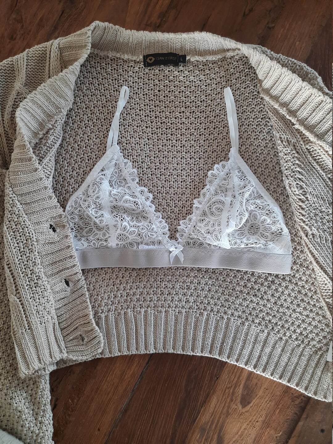 Lola Bralette, White Lace Bralette - Etsy