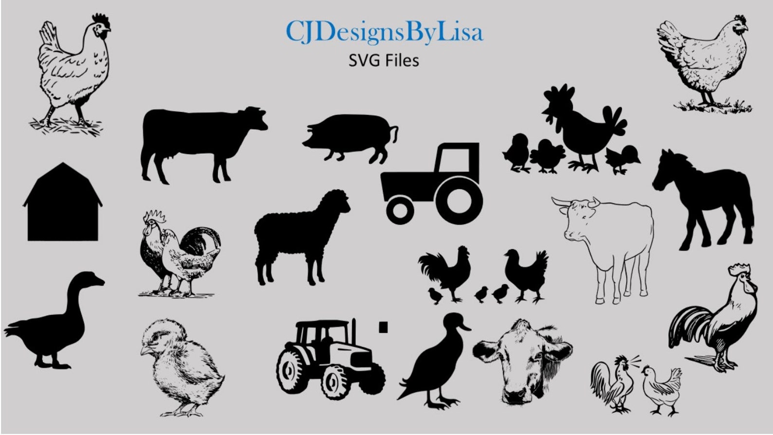 Farm Svg, Barn Svg, Farm Animals Svg, Country Svg, Tractor Svg, Chicken ...
