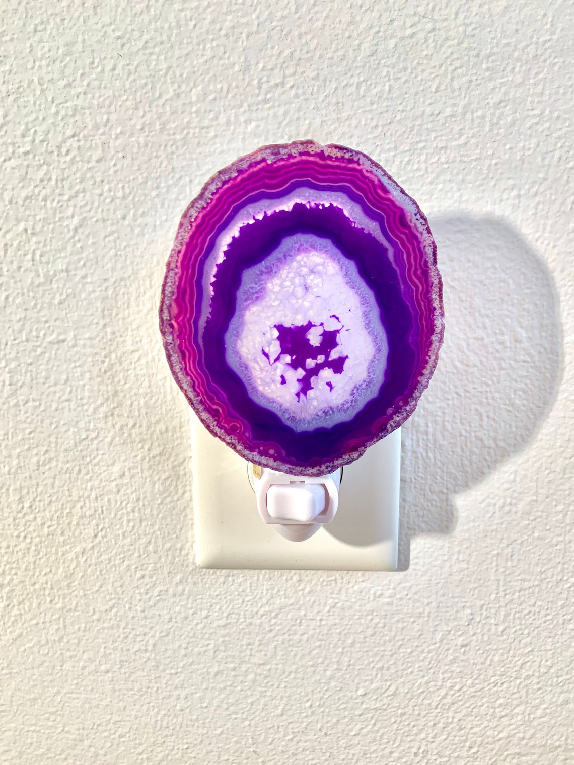 Agate Night Light Geode Night Light Agate Slice Light - Etsy