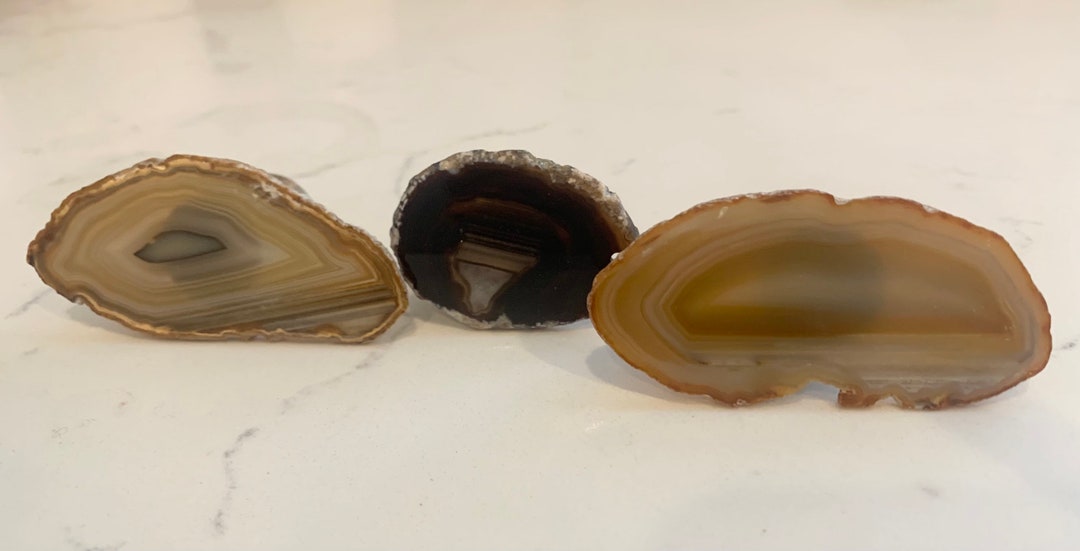 Agate Knob & Pull - Agate Cabinet Hardware - Natural Agate Knob - Agate ...