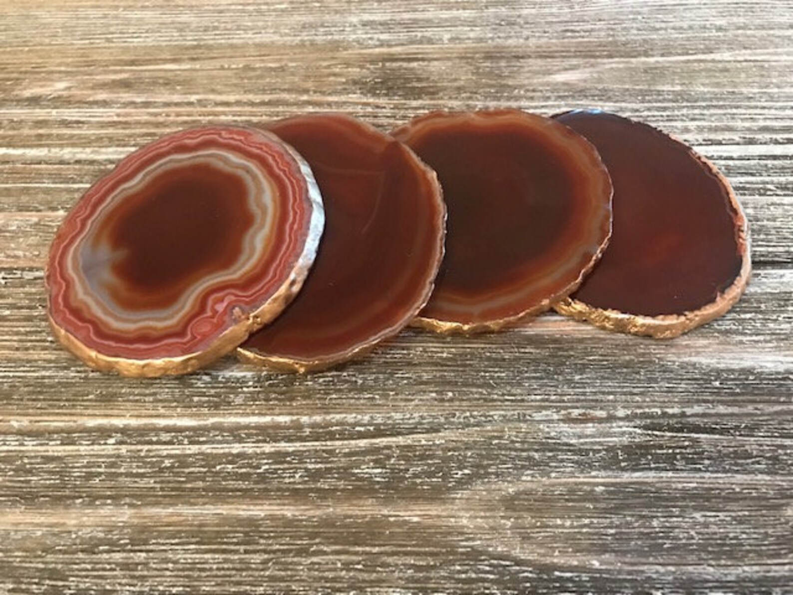 Agate Slice Coaster Authentic Brazilian Agate Geode Slices - Etsy