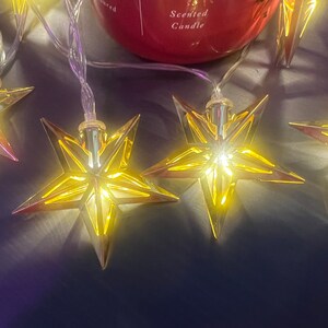 LED Star String Decor Lights - Battery Operated - Etsy