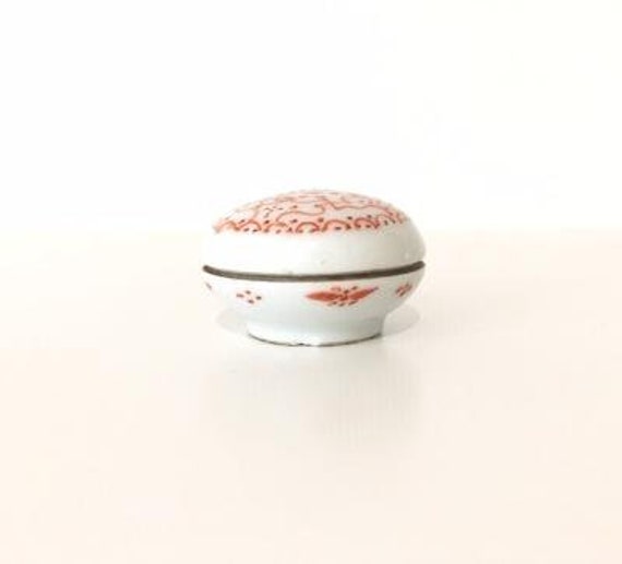 Antique Chinese Porcelain Miniature Ink Pad Pot - Etsy