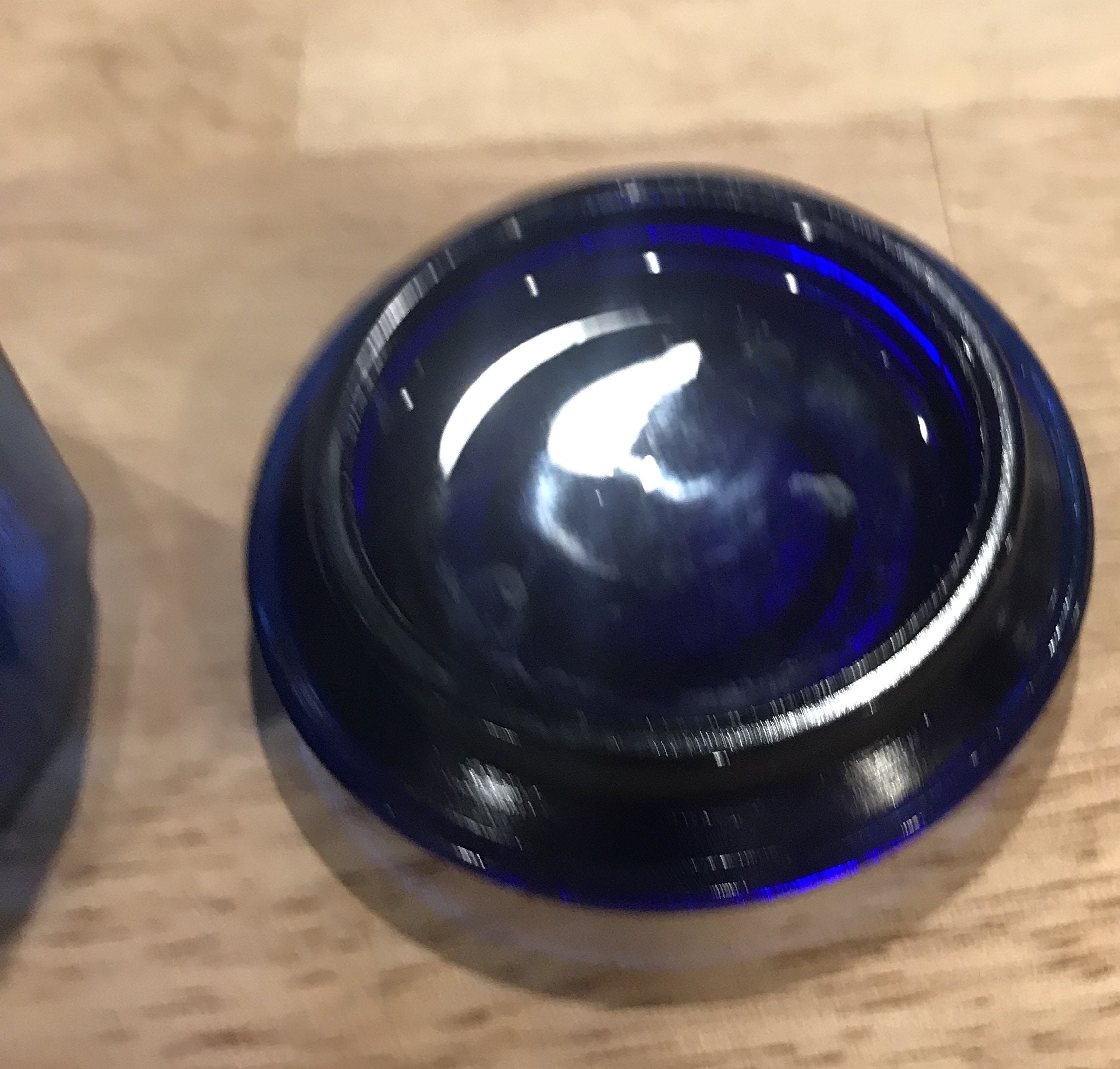 Blue Glass Canister, Cobalt Blue With Lid Jar, Tall Storage Container ...