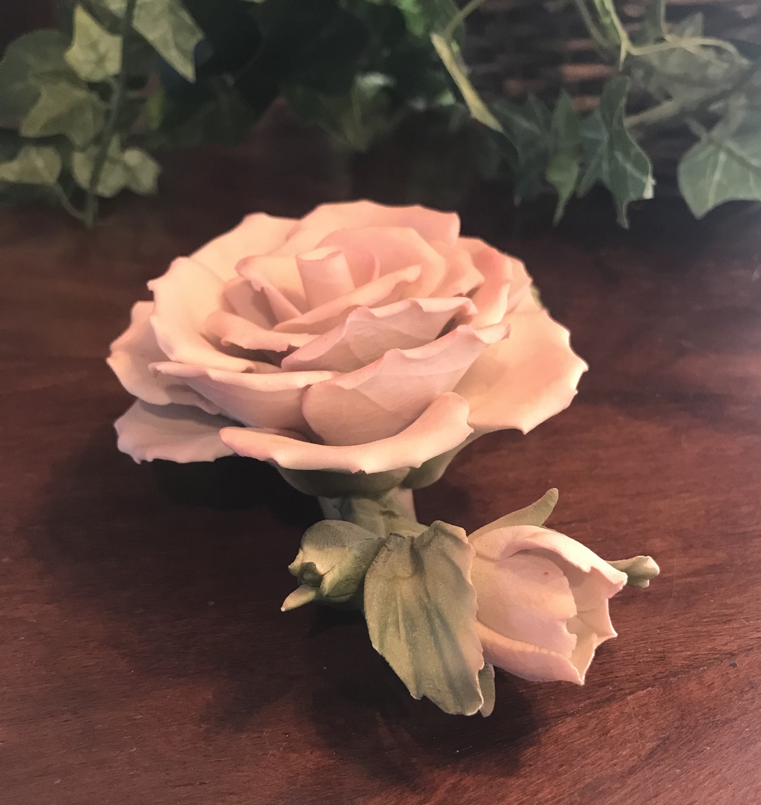 Capodimonte Roses, Italian Fine Porcelain Flower, Delicate Handmade ...