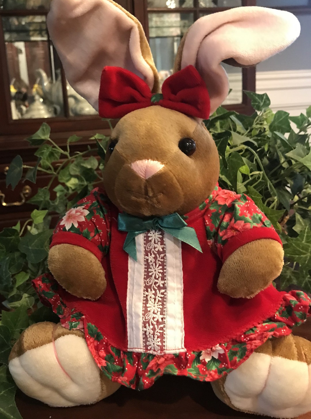 Velveteen Rabbit, Red Dress Bunny, 1985 Toys R Us Plush Bunny, Vintage ...