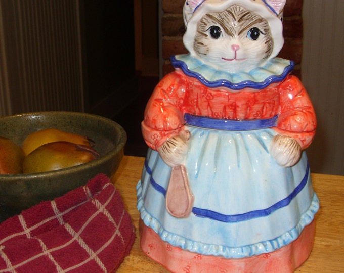 Heritage Mint Vintage Cat Cookie Jar - Etsy