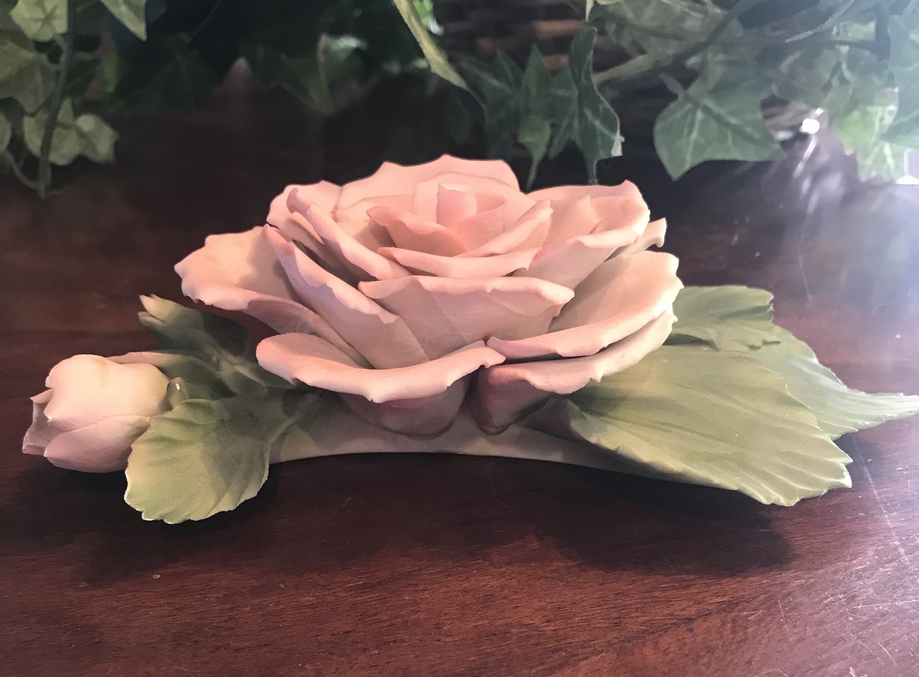 Capodimonte Roses, Italian Fine Porcelain Flower, Delicate Handmade ...