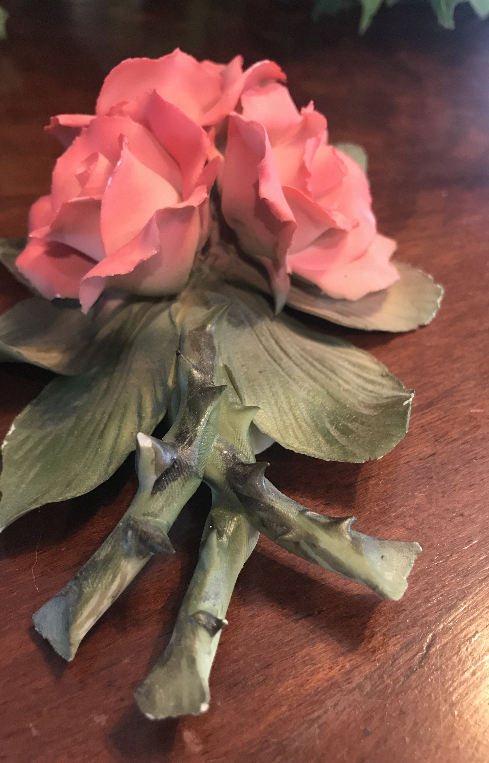 Capodimonte Roses, Italian Fine Porcelain Flower, Delicate Handmade ...