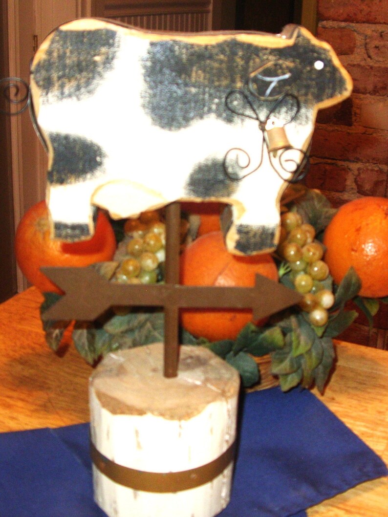 Wood Cow Primitive Cow Weather Vane Kitchen Cow Décor - Etsy