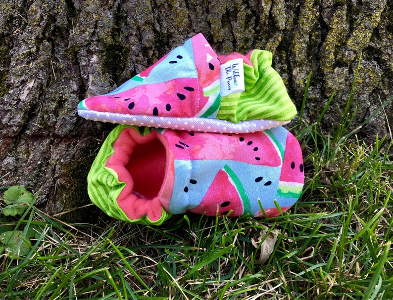 Juicy Watermelon Baby & Toddler Moccasins Fruity Soft Sole - Etsy