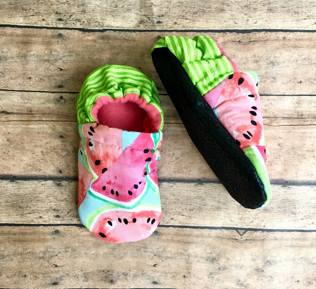 Juicy Watermelon Baby & Toddler Moccasins - Fruity Soft Sole Crib Shoes ...