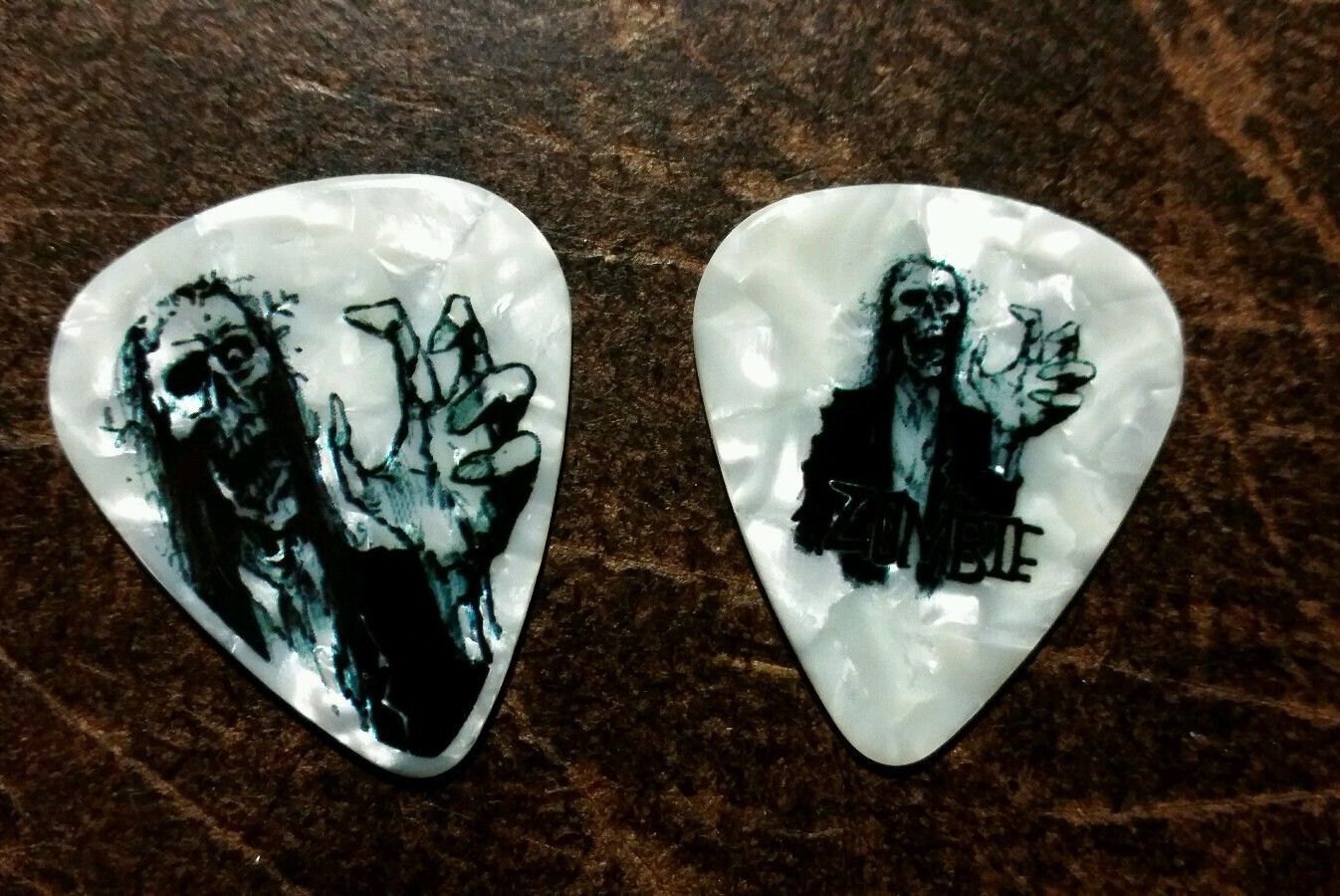 Zombie Guitar Pick 2 Picks | Etsy