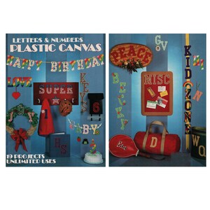 Plastic Canvas Letters and Numbers Pattern Instant Digital - Etsy
