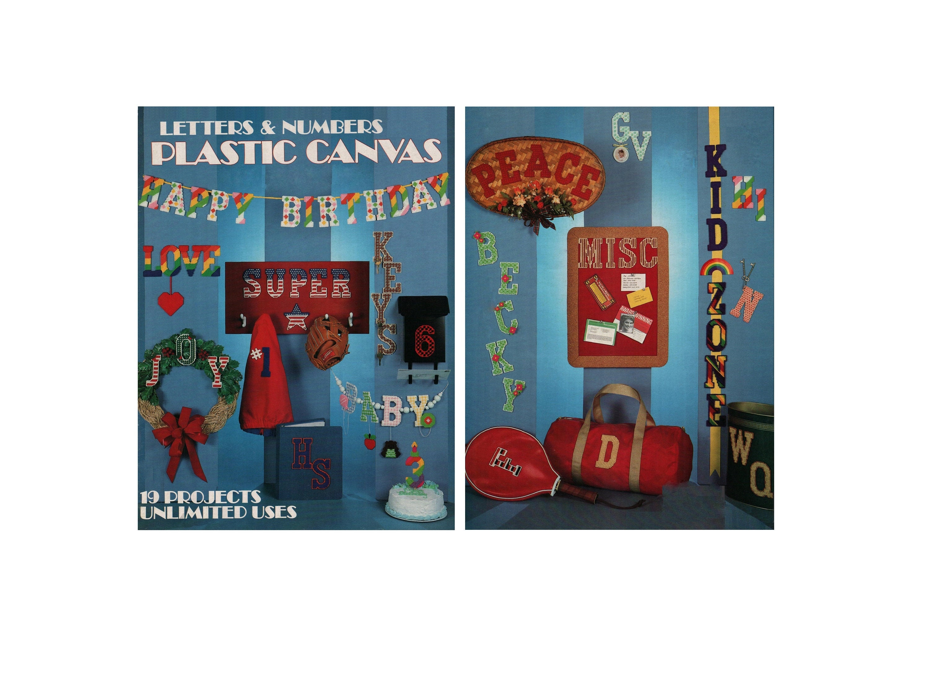 Plastic Canvas Letters and Numbers Pattern Instant Digital - Etsy