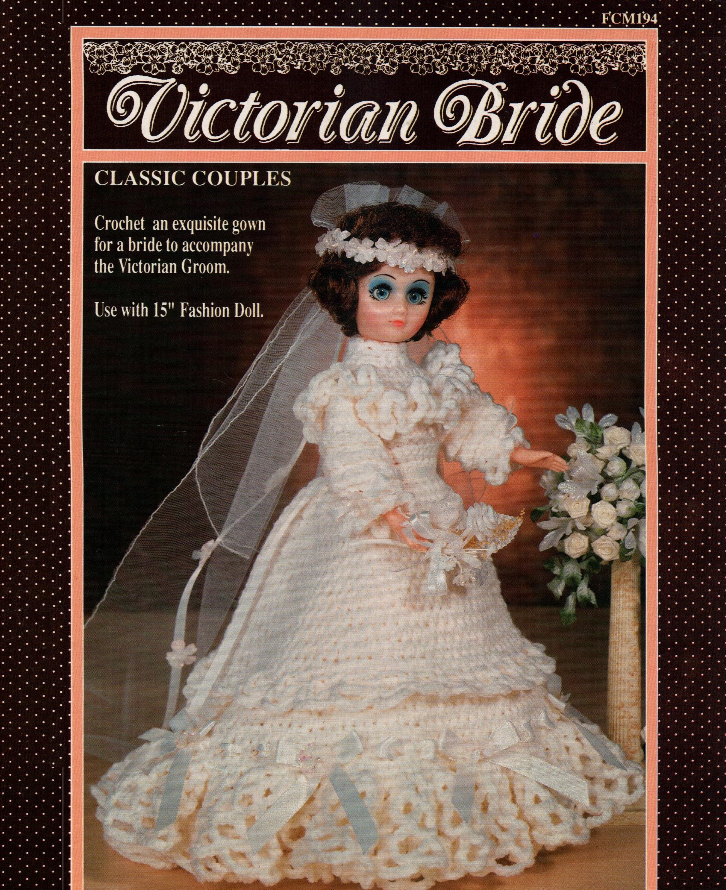 Classic Couples Victorian Bride and Groom Set Crochet PDF | Etsy