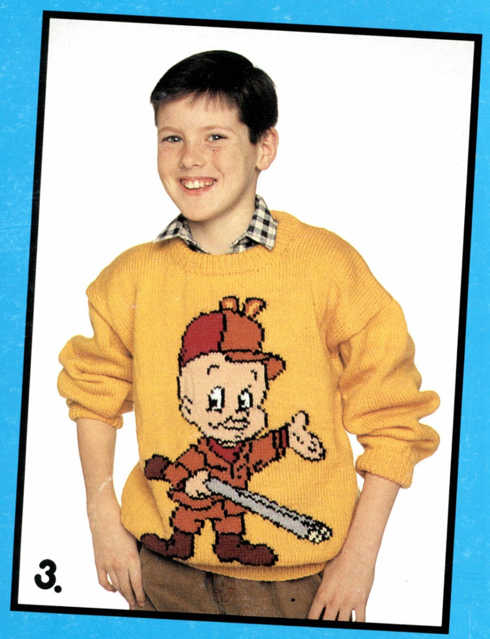 Adults and Children's Daffy Duck and Elmer Fudd Cartoon Intarsia ...