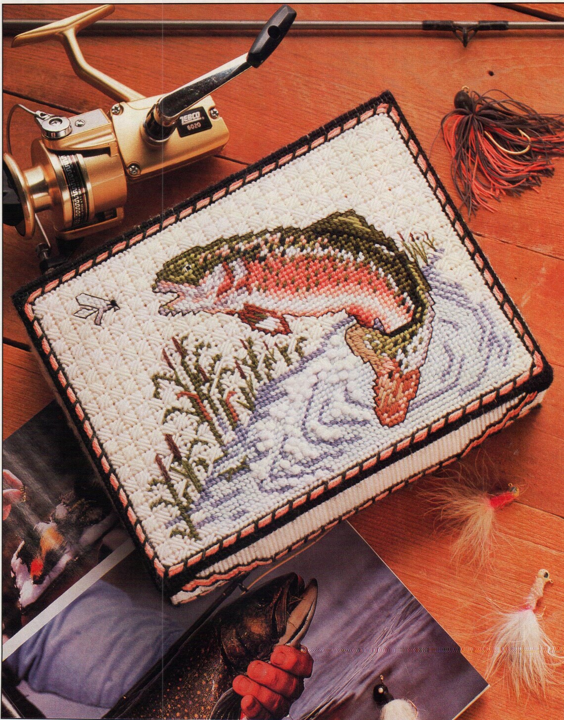 Plastic Canvas Fish Trout Box Pattern Instant Downlaod PDF | Etsy Finland