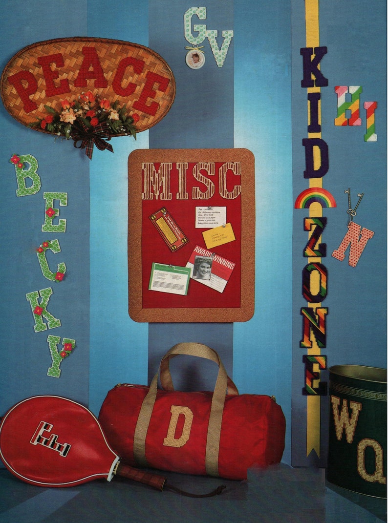 Plastic Canvas Letters and Numbers Pattern Instant Digital - Etsy