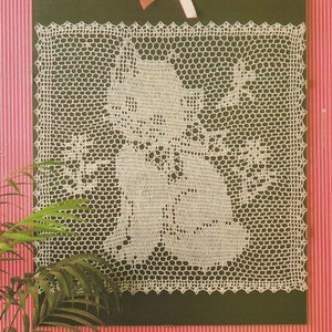 Portrait of a Cat Filet Crochet Pattern Instant Download Crochet PDF ...