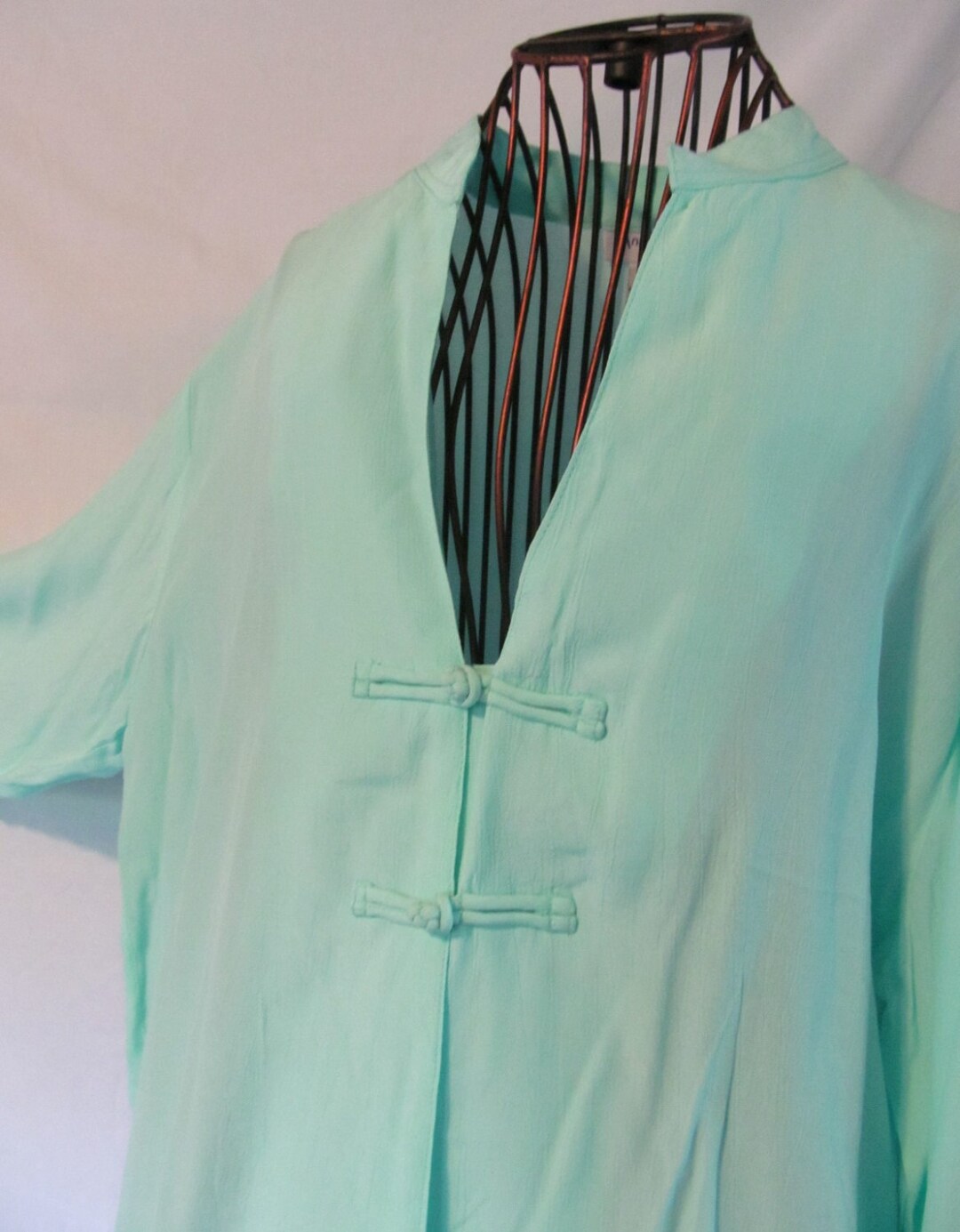 Light Blue Boho Blouse Women Tunic Blouse Sz M Lovely Pastel Blue ...